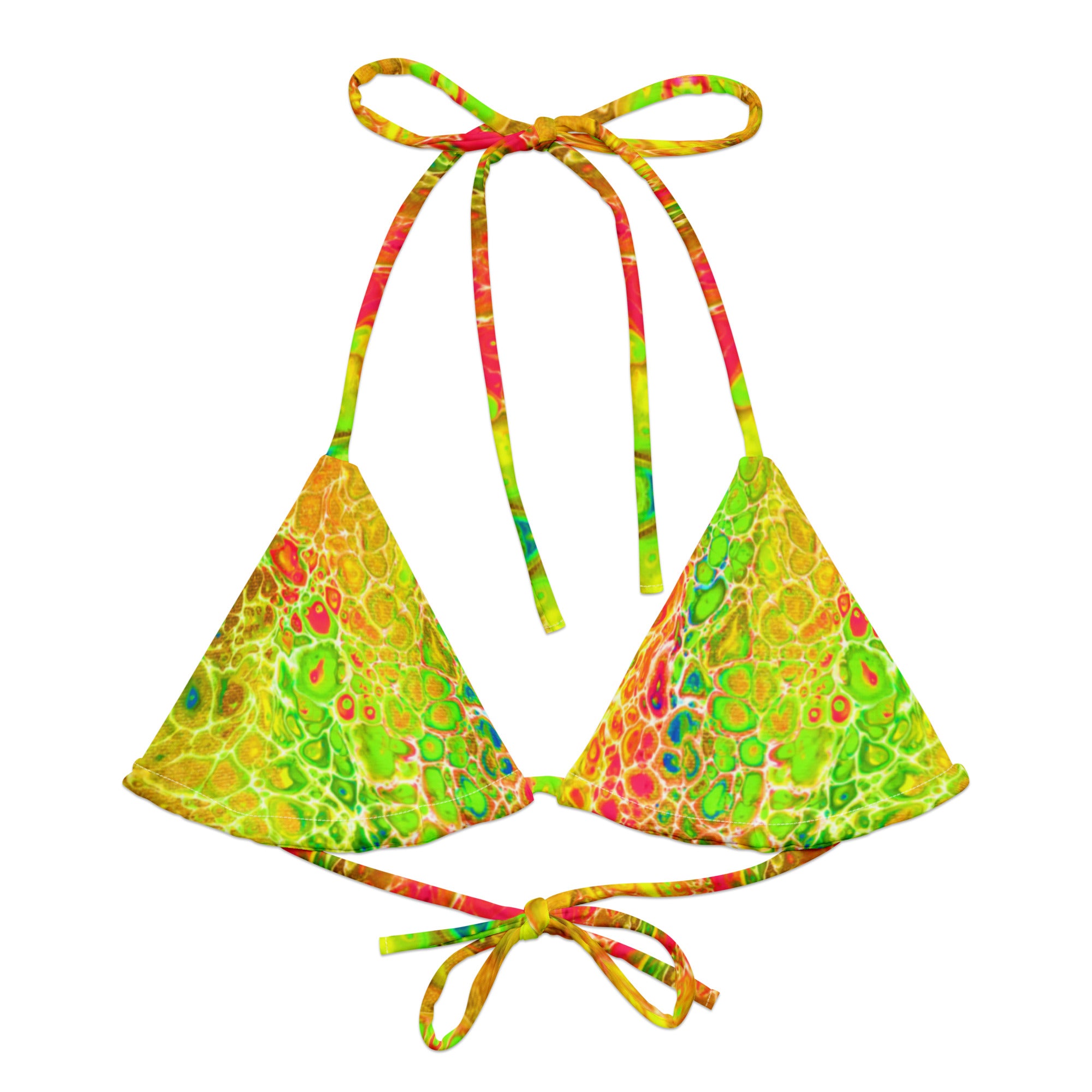 String Bikini Top Spring Showers Colormegroovy Llc
